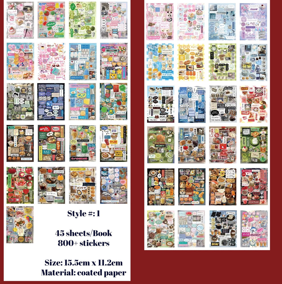 Japanese Retro Sticker Book – StarPOP shop