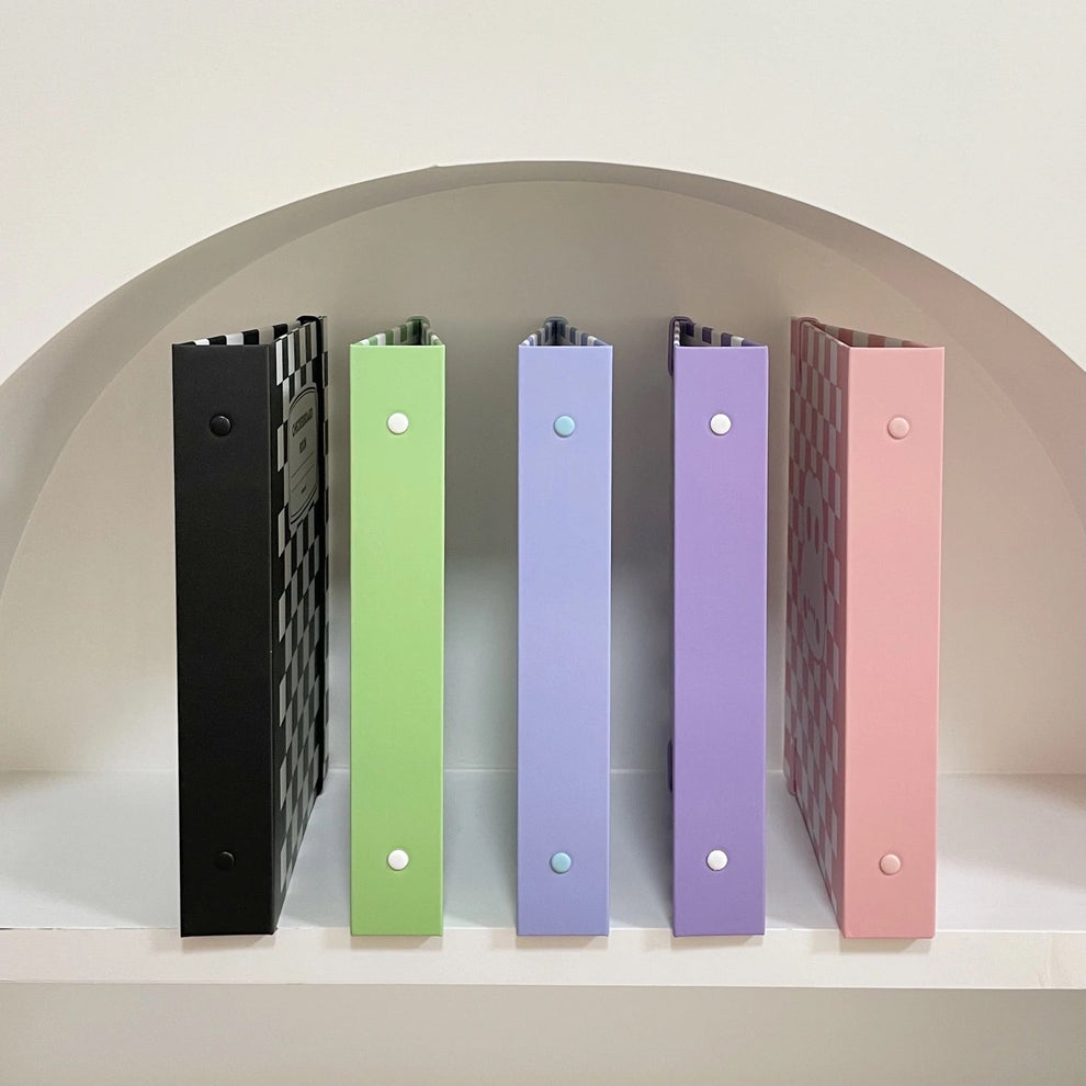 "Checkerboard" Book A5 Photocard Binder – StarPOP shop